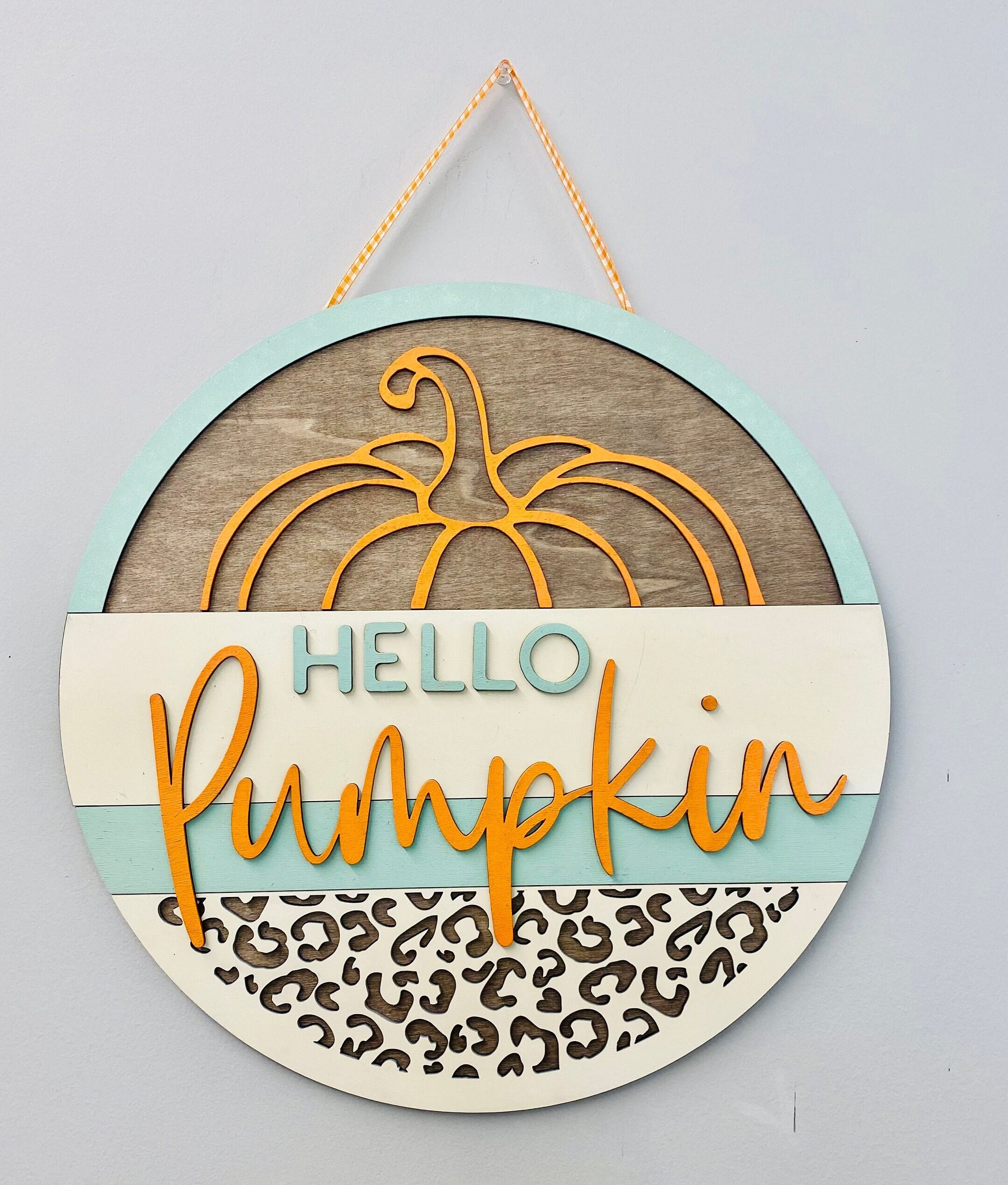 Hello Pumpkin Door Hanger or Wall Decor - Etsy