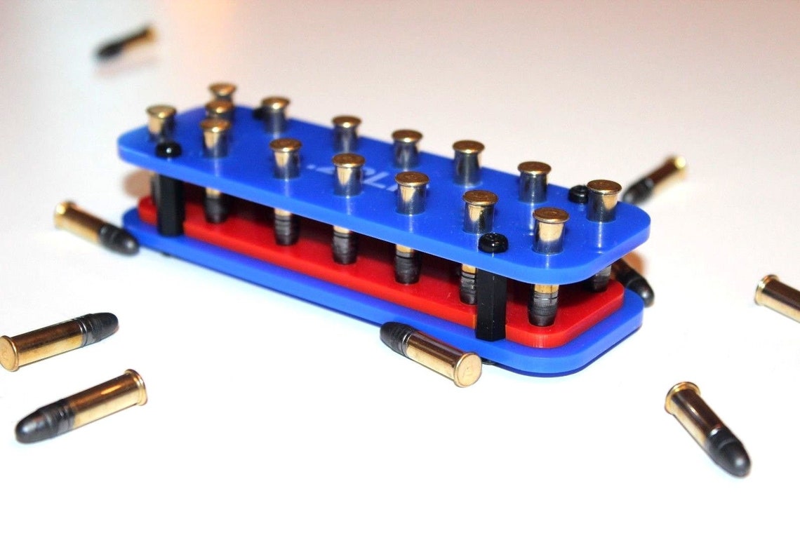 Rimfire .22LR Competition Target Ammo Stand Block Holder X15 Rounds ...