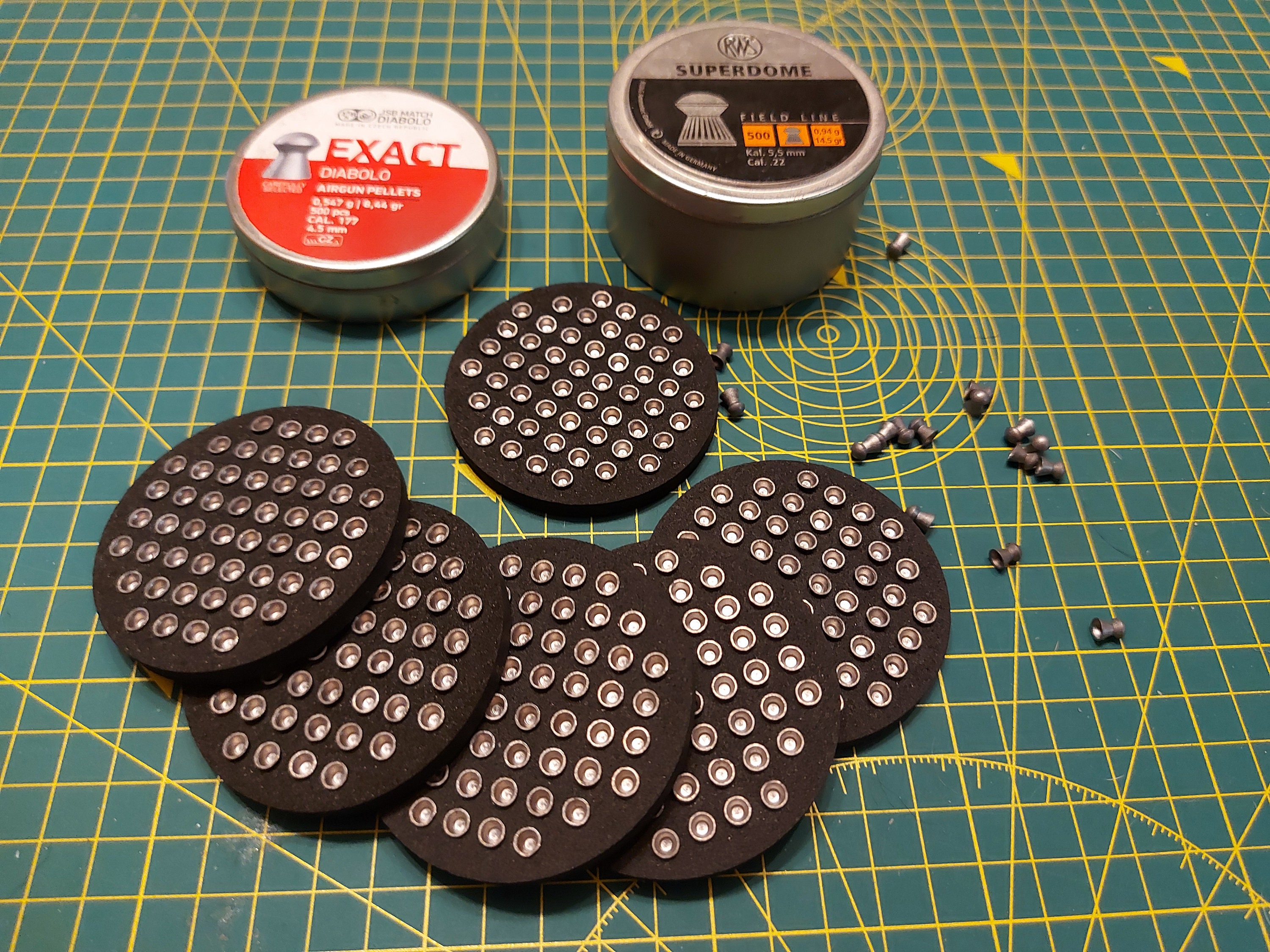 Air Rifle Pisol Pellet Holder Organiser for .177 or .22 to Fit Standard ...