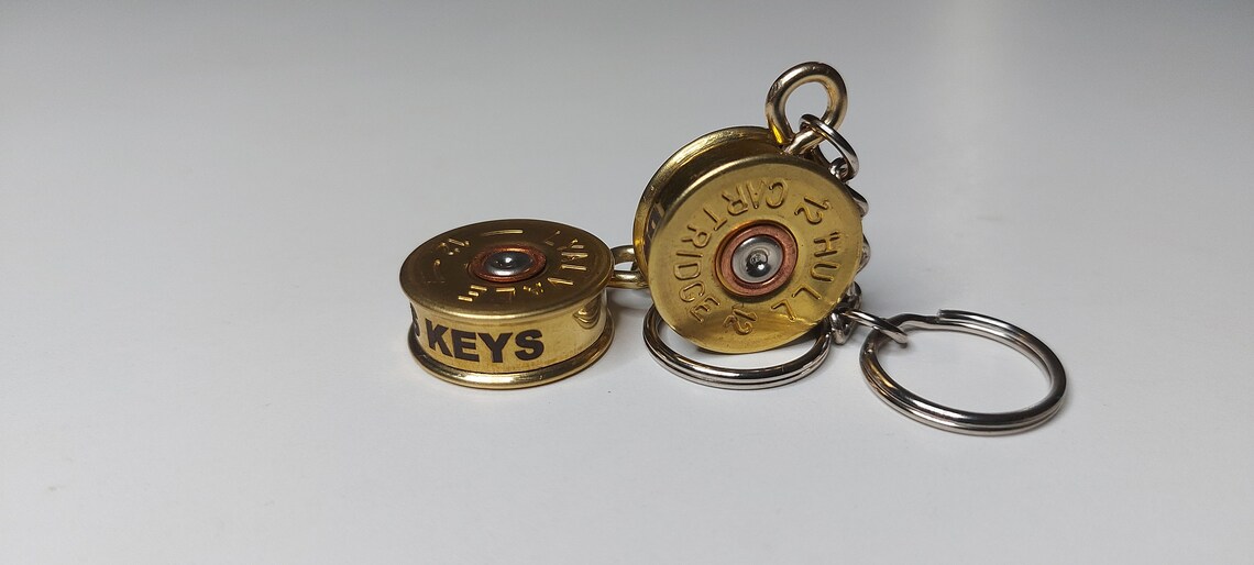 Personalised Shotgun Brass Cartridge Key Ring Chain Keyring Keychain ...