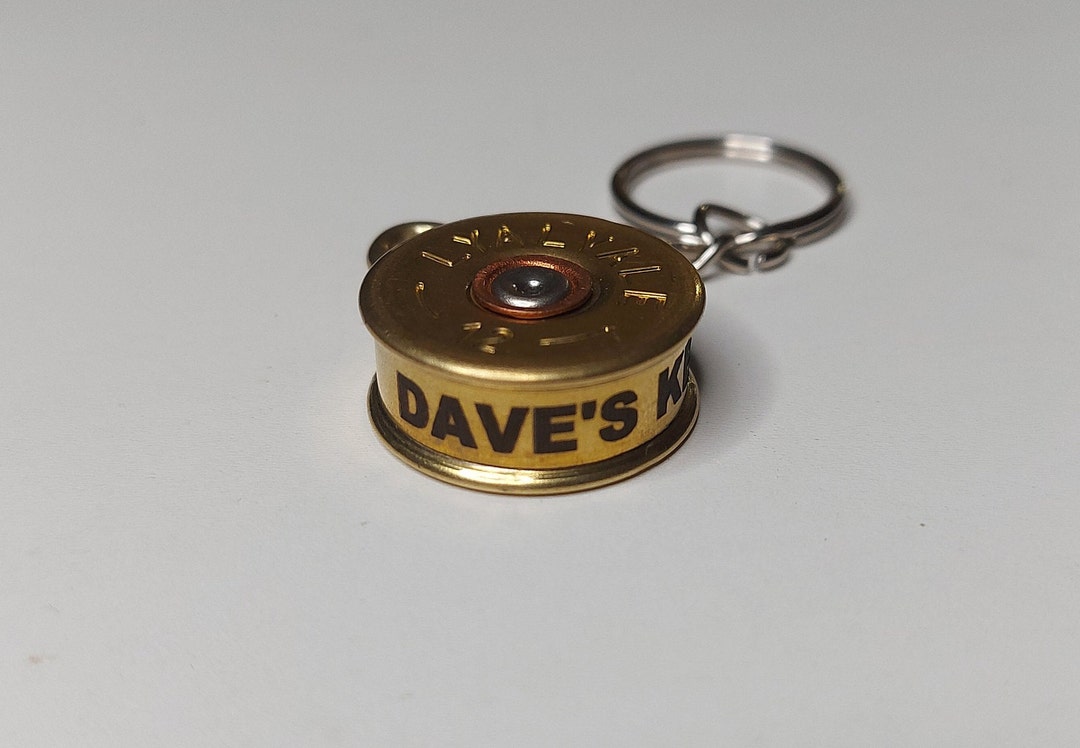 Personalised Shotgun Brass Cartridge Key Ring Chain Keyring Keychain ...