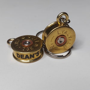 Personalised Shotgun Brass Cartridge Key Ring Chain Keyring Keychain ...