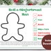 Roll a Gingerbread Man, Dice Game, Christmas Drawing Game, Printable ...