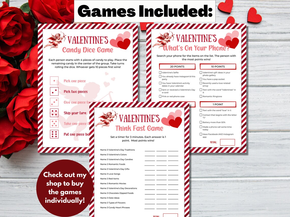 Valentines Games | Valentines Day | Valentines Party Games | Valentines ...