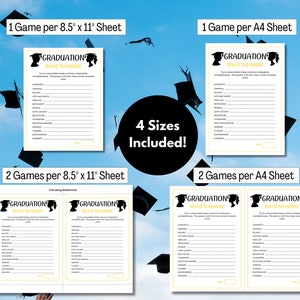 Graduation Word Scramble Game | Graduation Unscramble Game | 2024 ...