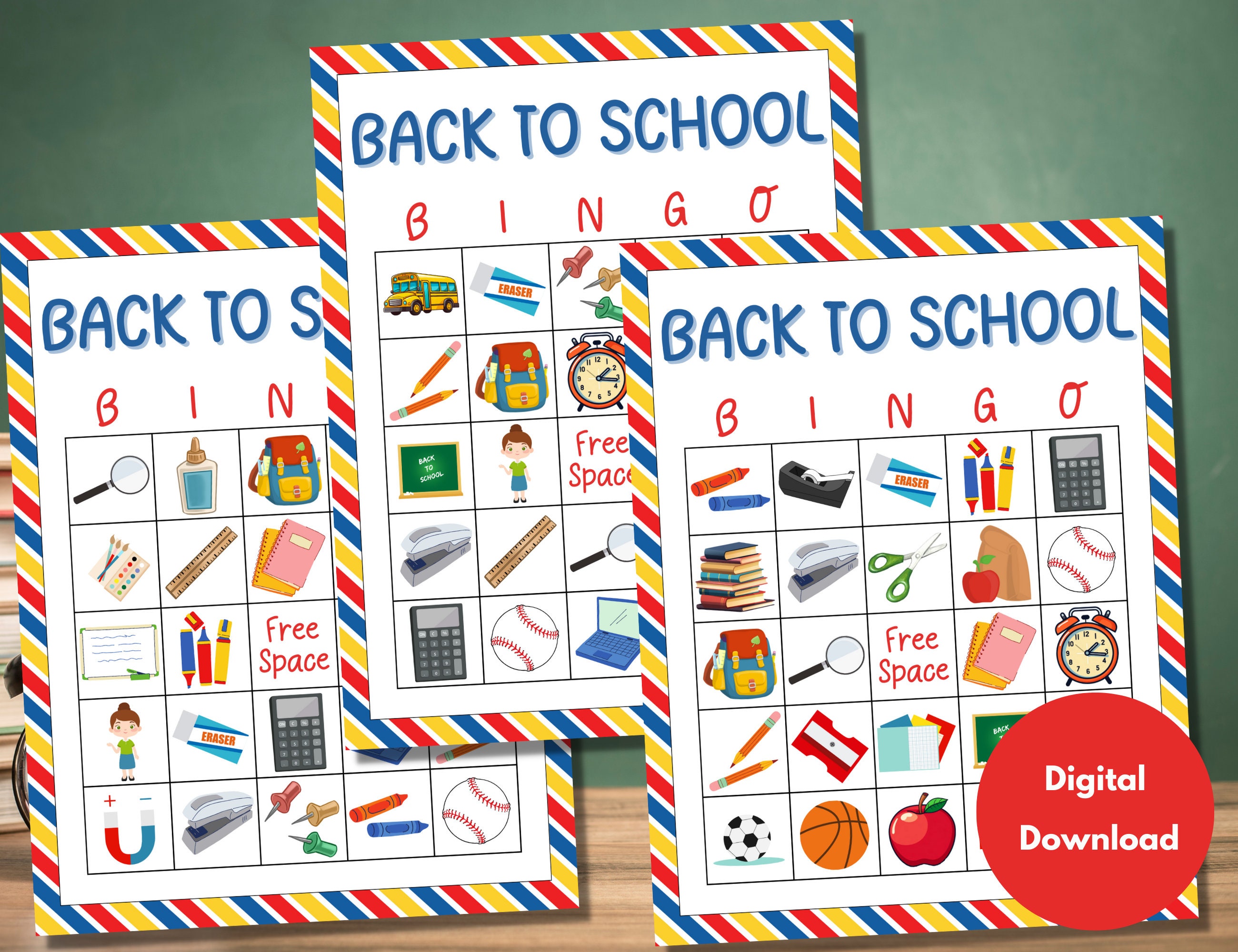 Back to School Bingo | Back to School Games | Family Games | Printable ...