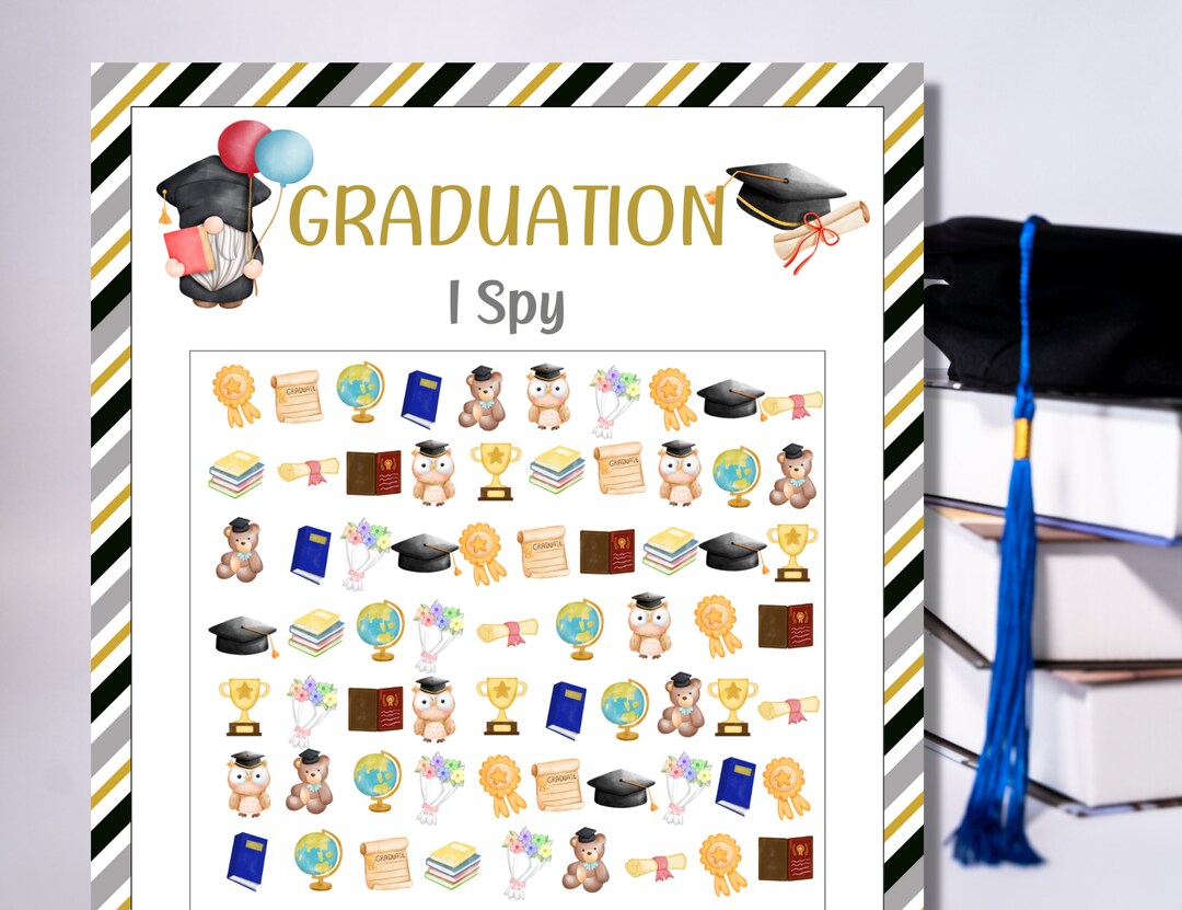 Graduation I Spy Game | Look and Find Game | 2024 Graduation Games ...