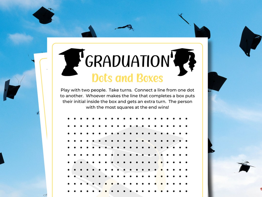 Graduation Dots and Boxes | Squares Game | 2024 Graduation Games ...