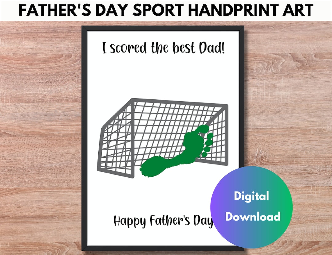 Father's Day Handprint Craft | Father's Day Craft | Father's Day Sport ...