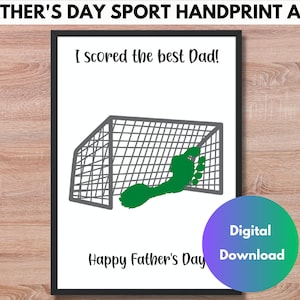 Father's Day Handprint Craft | Father's Day Craft | Father's Day Sport ...