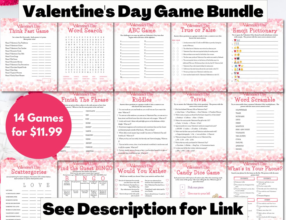 Valentines Day True or False Game, Valentines Day Trivia Game ...
