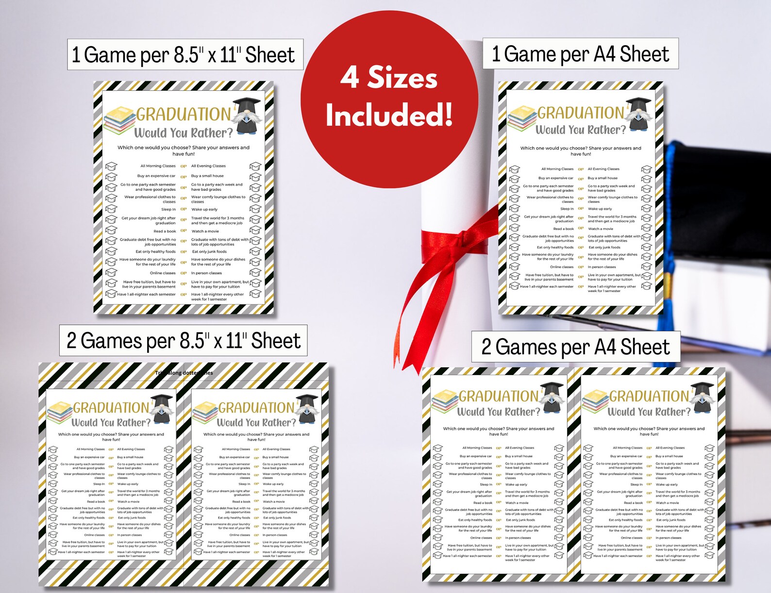 Graduation Would You Rather | Graduation This or That Game | 2024 ...