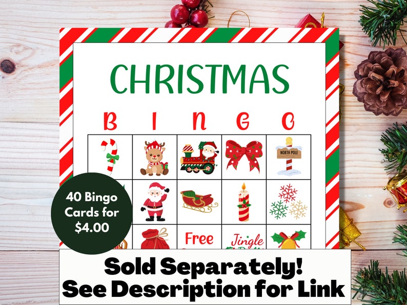 Christmas Find the Guest Bingo Ice Breaker Game Mix & Mingle Game Find ...