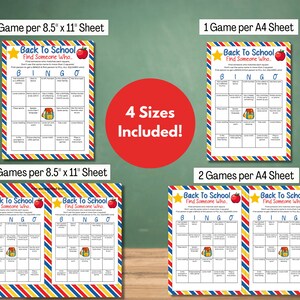 Back to School Find Someone Who | Back to School Games | Ice Breaker ...
