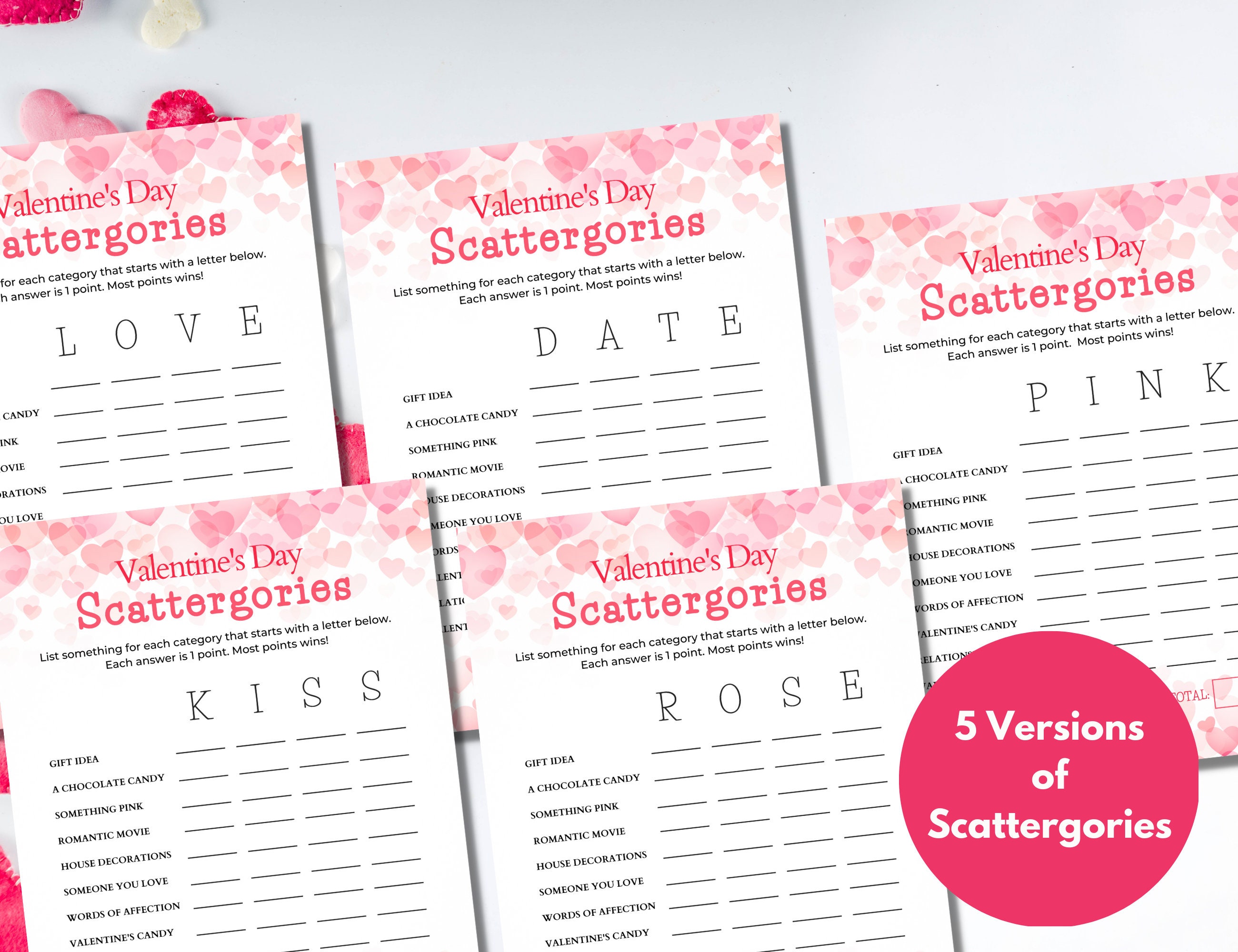 Valentines Day Games Bundle, Valentines Day Activities, Valentines Day ...