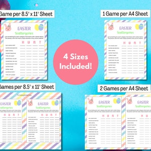 Easter Scattergories Game | Easter Word Game | Printable Easter Games ...