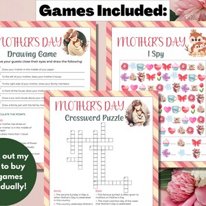 Mothers Day Games | Mothers Day Party Game | Mothers Day Game Bundle ...