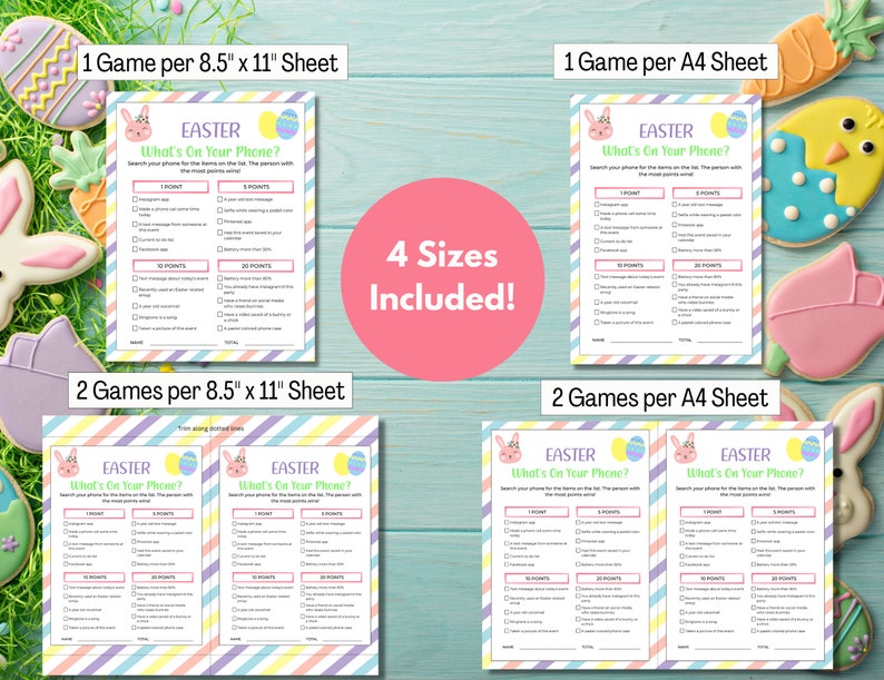 Easter Whats on Your Phone Game Scavenger Hunt Printable - Etsy