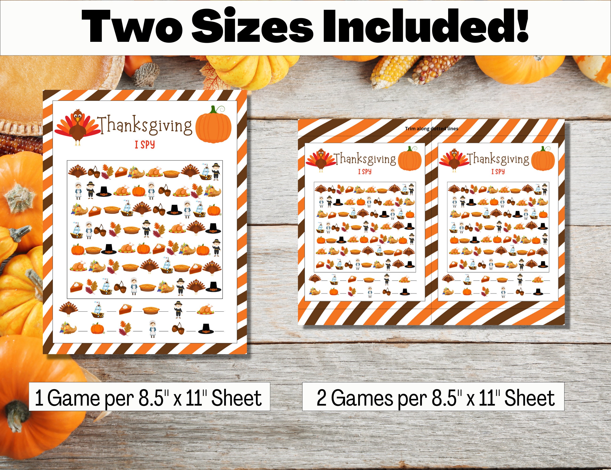 Thanksgiving I Spy Game Look and Find Game Thanksgiving Games Kids ...