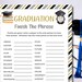 Graduation Finish the Phrase | Fill in the Blank | 2026 Graduation ...