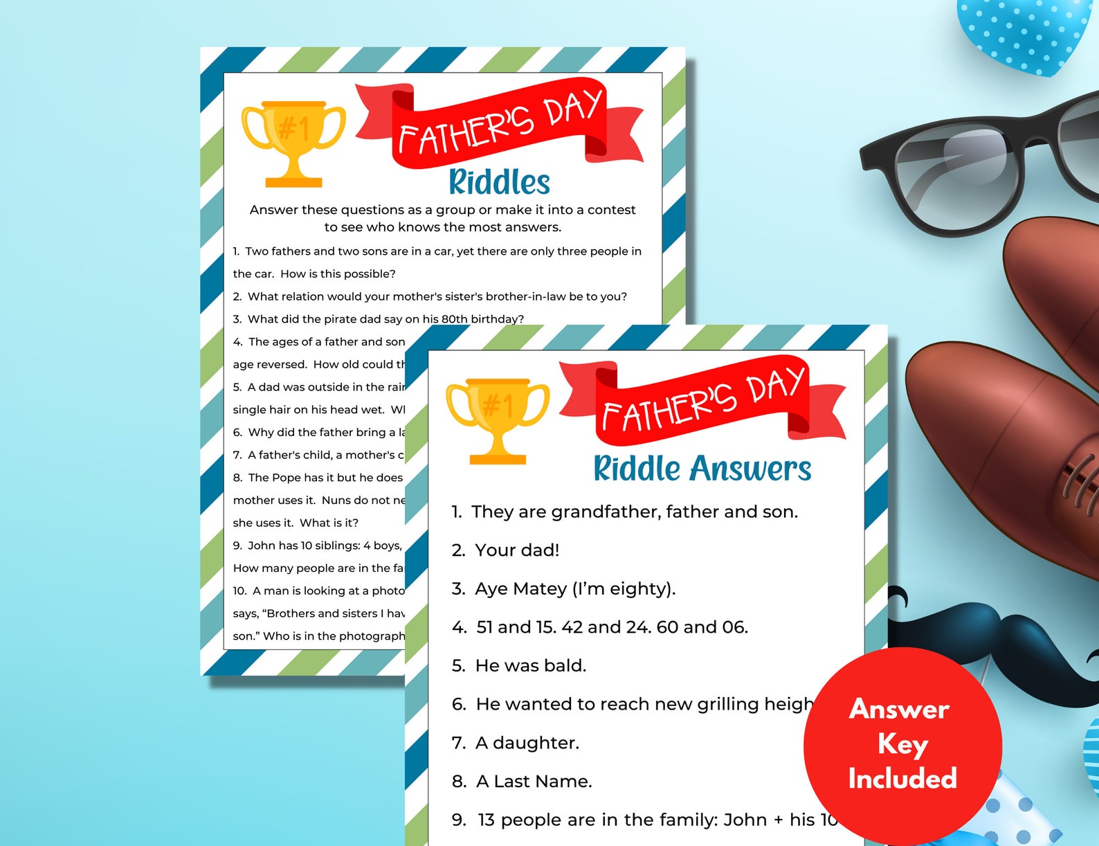 Fathers Day Riddles | Fathers Day Riddle Me This | Fathers Day Games ...