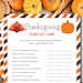 Thanksgiving Find the Guest Bingo Ice Breaker Game Mix & Mingle Game ...