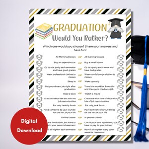 Graduation Would You Rather | Graduation This or That Game | 2024 ...