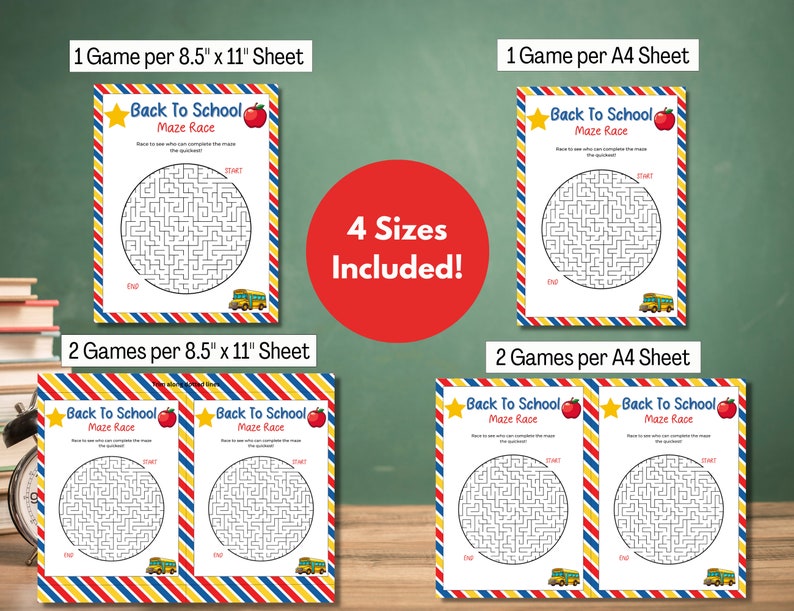 Back to School Maze Race | Kids Maze Game | Back to School Games ...