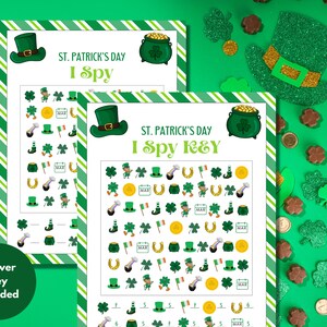 St Patrick's Day I Spy Game, Look and Find Game, St Patrick's Day Games ...