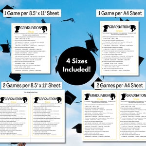 Graduation Trivia Game | 2024 Graduation Games | Graduation Party ...