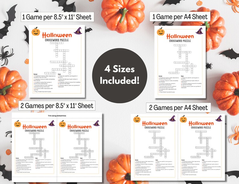 Halloween Crossword Puzzle | Halloween Word Puzzle | Halloween Games ...