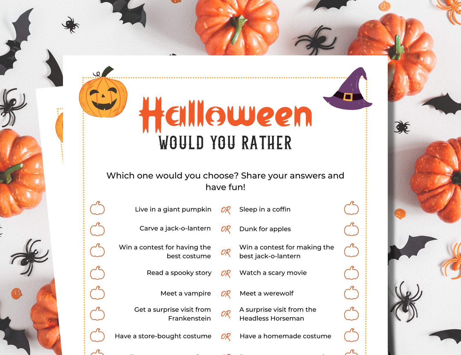 Halloween Would You Rather | Halloween This or That | Halloween Games ...