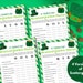 St Patrick's Day Scattergories Game, St Patrick's Day Word Game, St ...