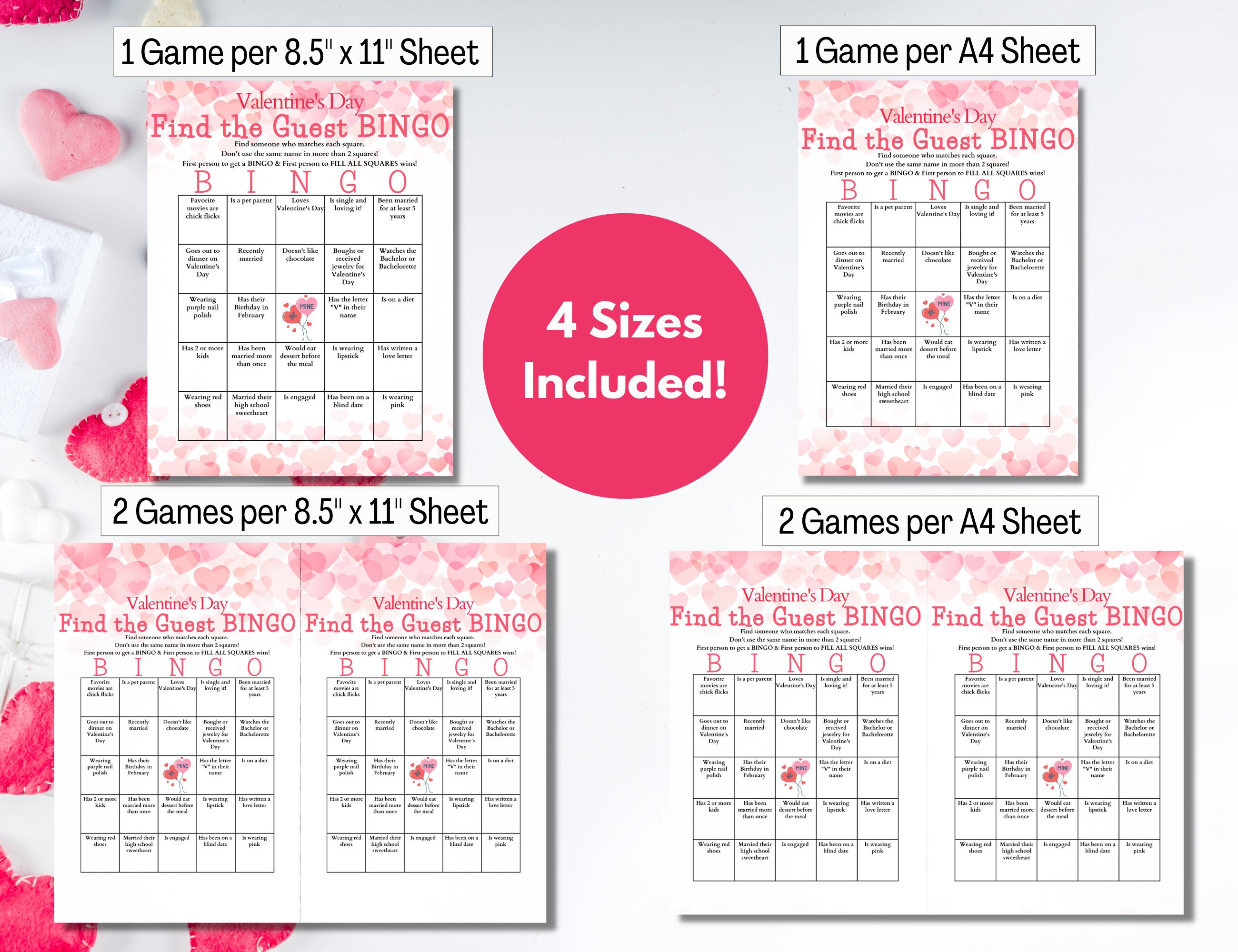 Valentines Day Games Bundle, Valentines Day Activities, Valentines Day ...