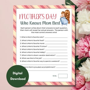 Who Knows Mom Best | Mothers Day Games | Kids Games | Mothers Day ...