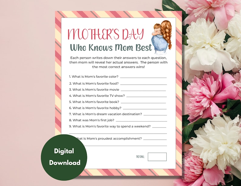 Who Knows Mom Best | Mothers Day Games | Kids Games | Mothers Day ...