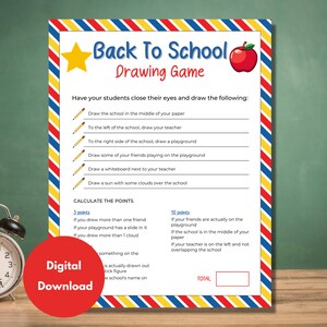 Back to School Drawing Game | Kids Game | Back to School Games | First ...