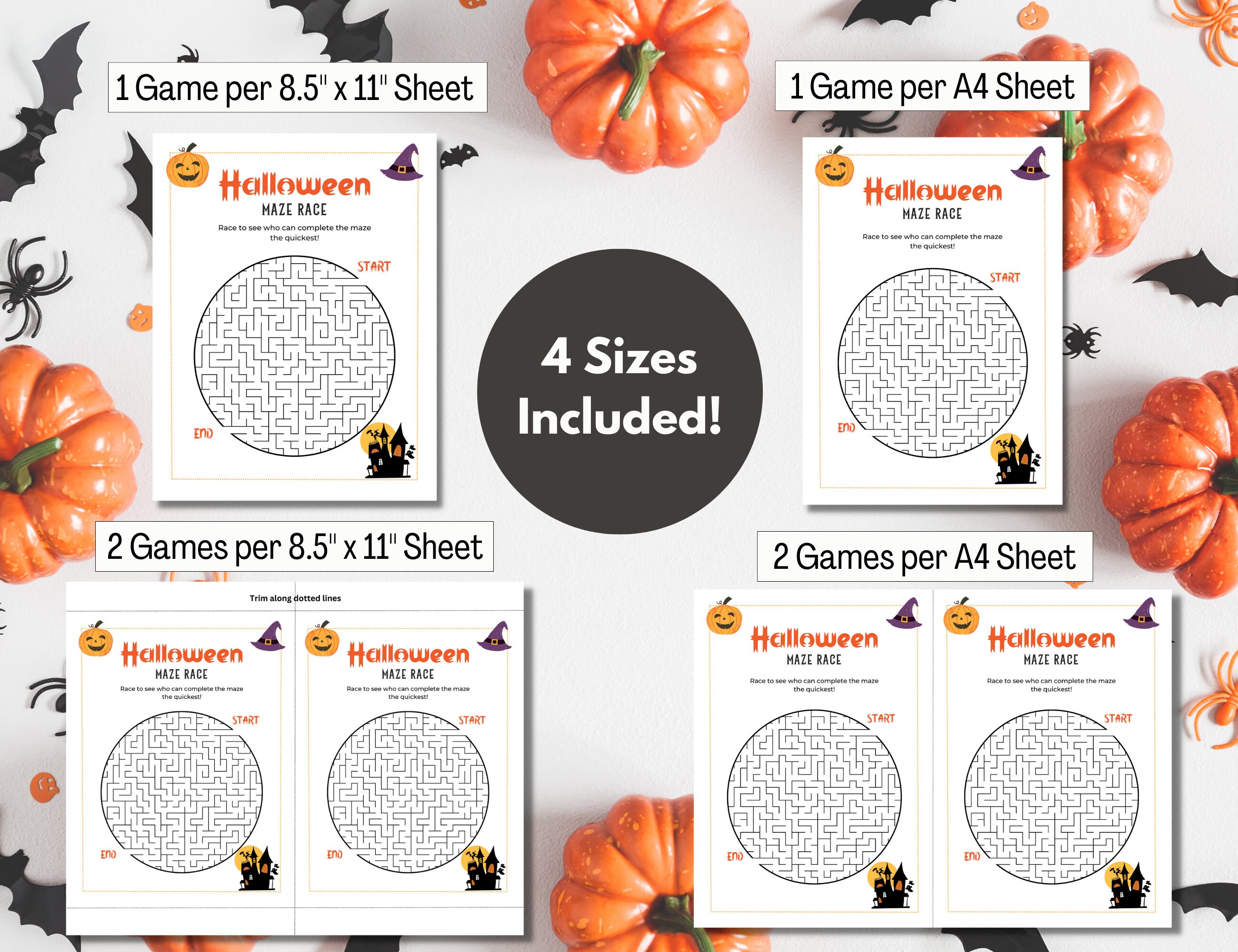 Halloween Maze Race | Kids Maze Game | Halloween Games | Family Games ...