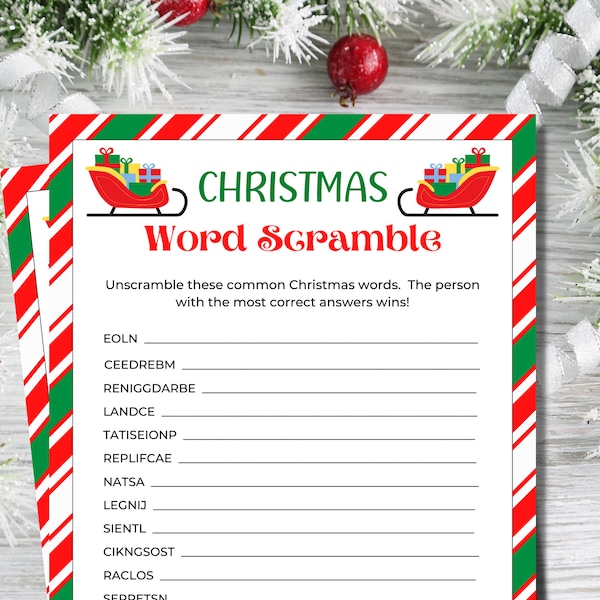 Christmas Party Game - Etsy