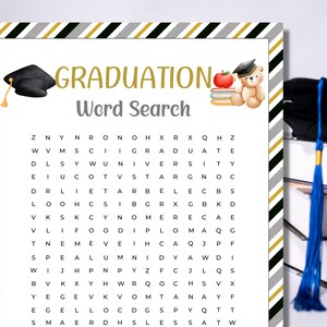 Graduation Word Search | Graduation Word Puzzle | 2026 Graduation Games ...