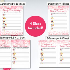 Valentines Day Emoji Pictionary Game, Valentines Day Emoji Game ...