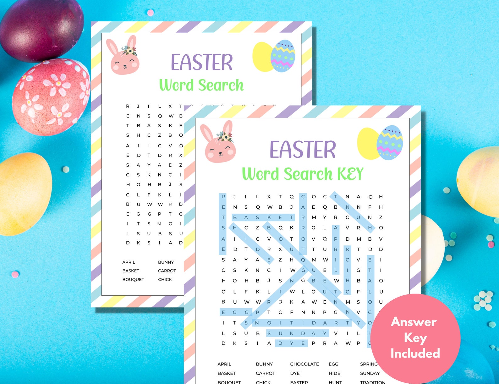 Easter Word Search | Word Puzzle | Easter Games | Party Game | Easter ...