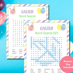 Easter Word Search | Word Puzzle | Easter Games | Party Game | Easter ...