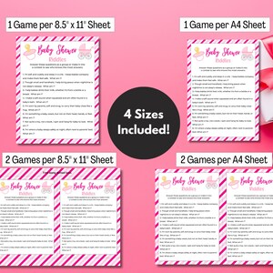 Baby Shower Riddles | Baby Shower Riddle Me This | Baby Shower Games ...