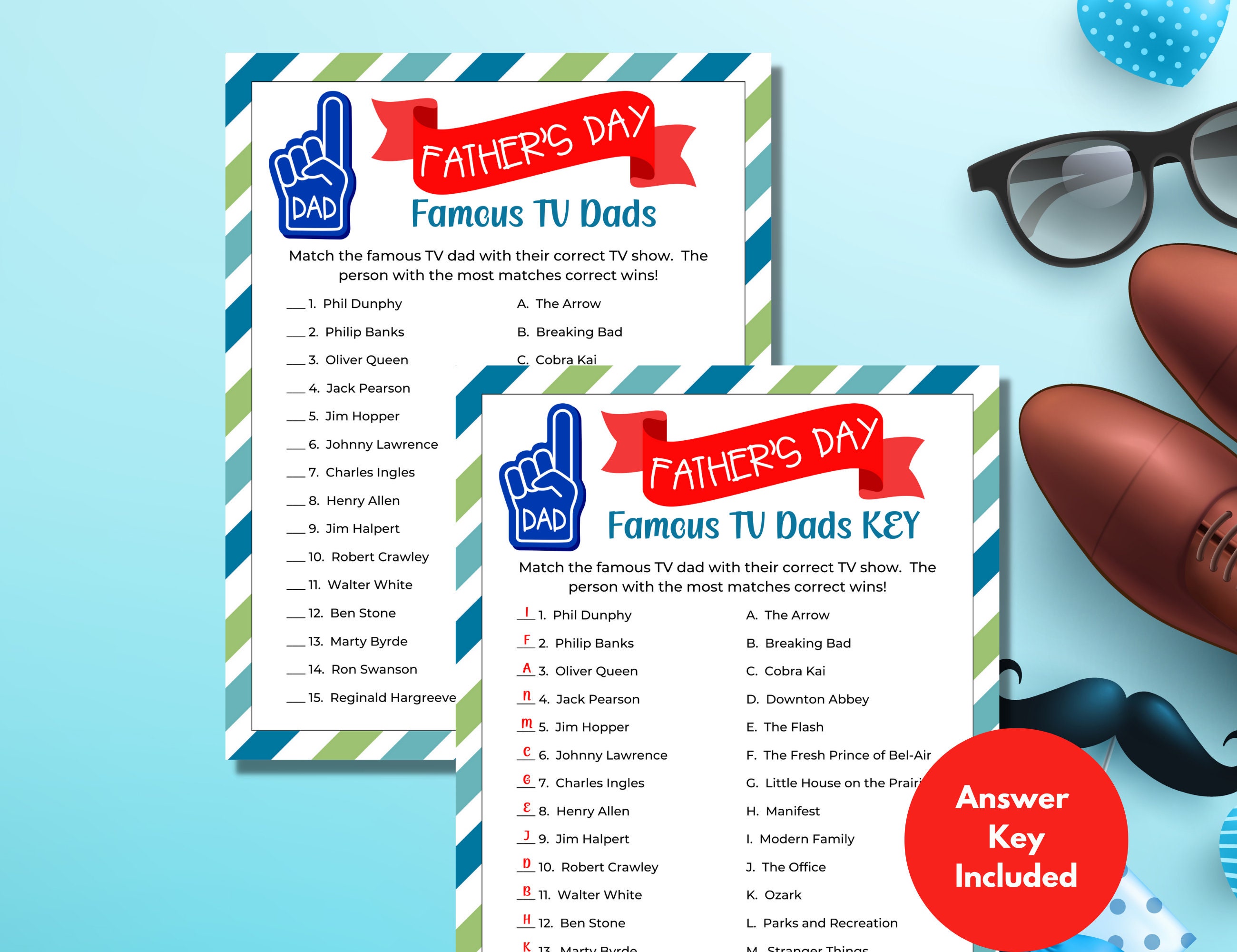 Famous TV Dads | Fathers Day TV Quiz | Fathers Day Trivia Game ...