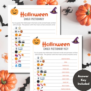 Halloween Emoji Pictionary | Halloween Emoji Game | Halloween Games ...