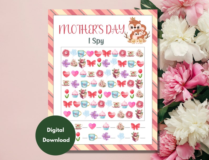Mothers Day I Spy Game | Look and Find Game | Mothers Day Games | Kids ...