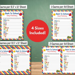 Back to School Emoji Pictionary | Back to School Emoji Game | Back to ...