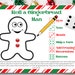 Roll a Gingerbread Man, Christmas Drawing Game, Dice Game, Christmas ...