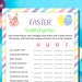 Easter Scattergories Game Easter Word Game Printable Easter Games Party ...